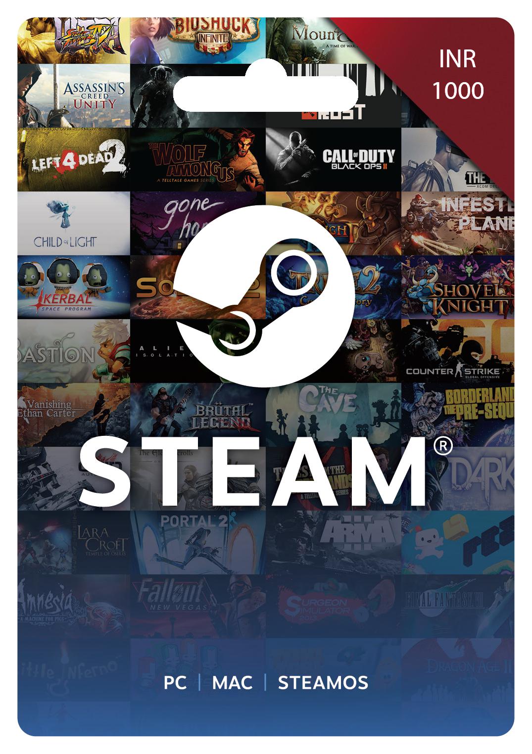 Карты пополнения Steam (Рупии) купить быстро онлайн с доставкой на ...